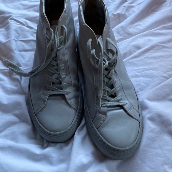 Common Projects | Shoes | Common Projects Achilles High Top Grey | Poshmark